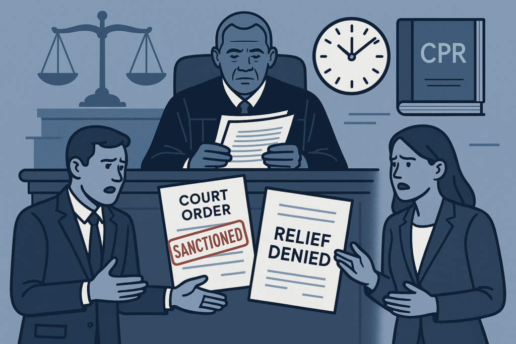 Relief from Sanctions: Consideration in Civil Litigations
